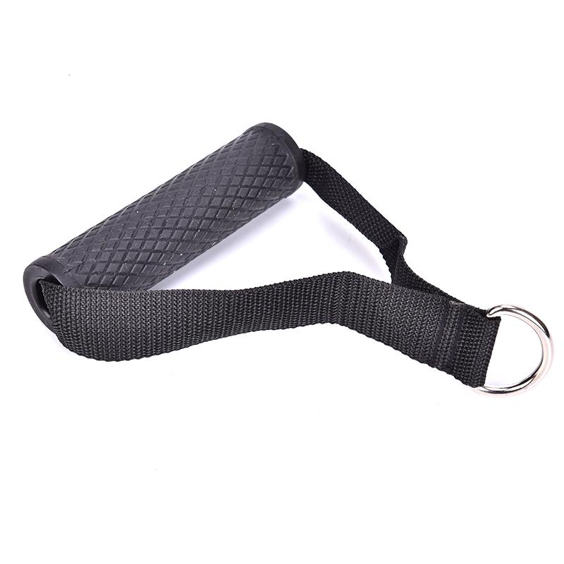 Buy 1Pc Black Resistance Rope Cable Attachment Handle Bar Gym Training ...