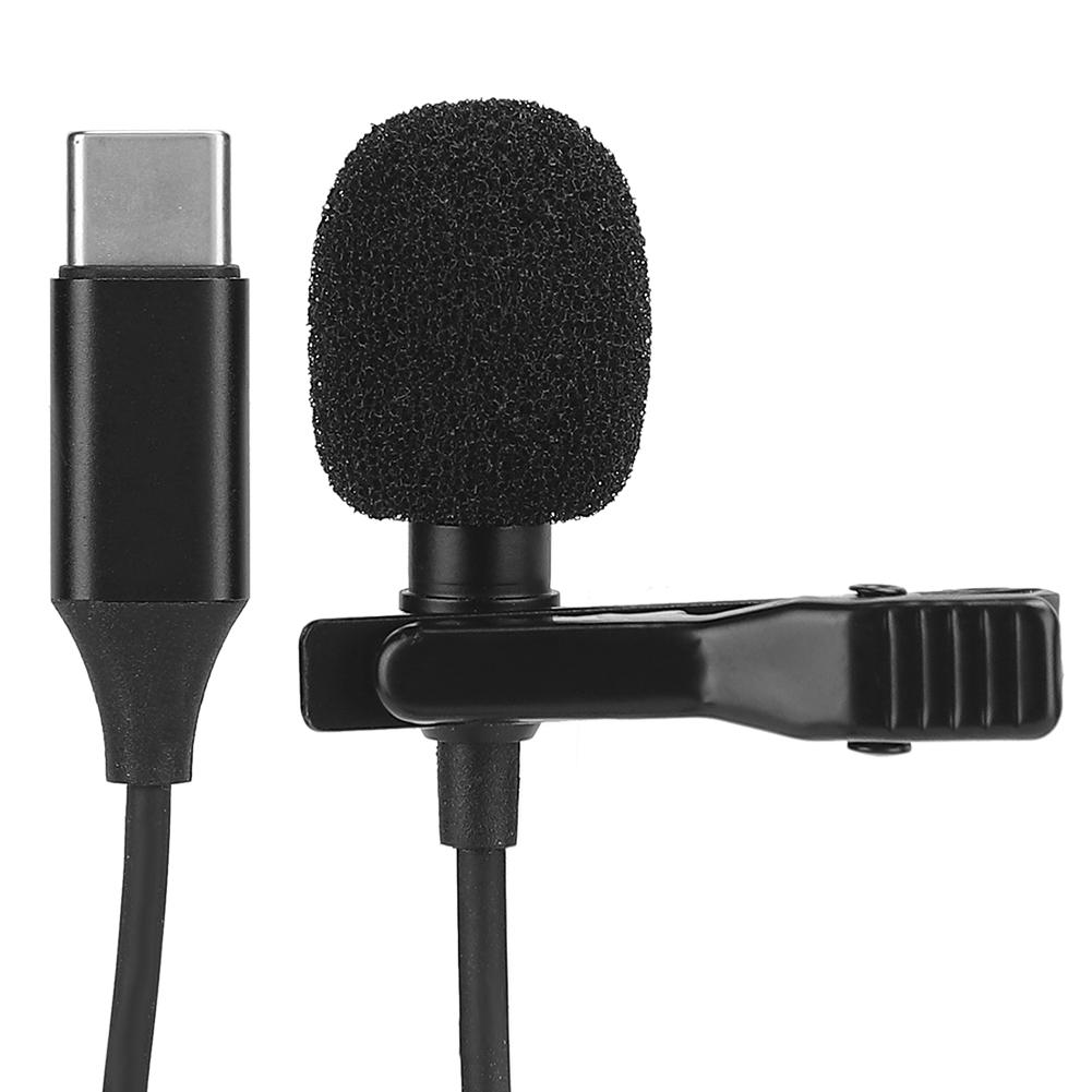 Buy Portable Live Type C Microphone Recording Digital Chip Lavalier ...