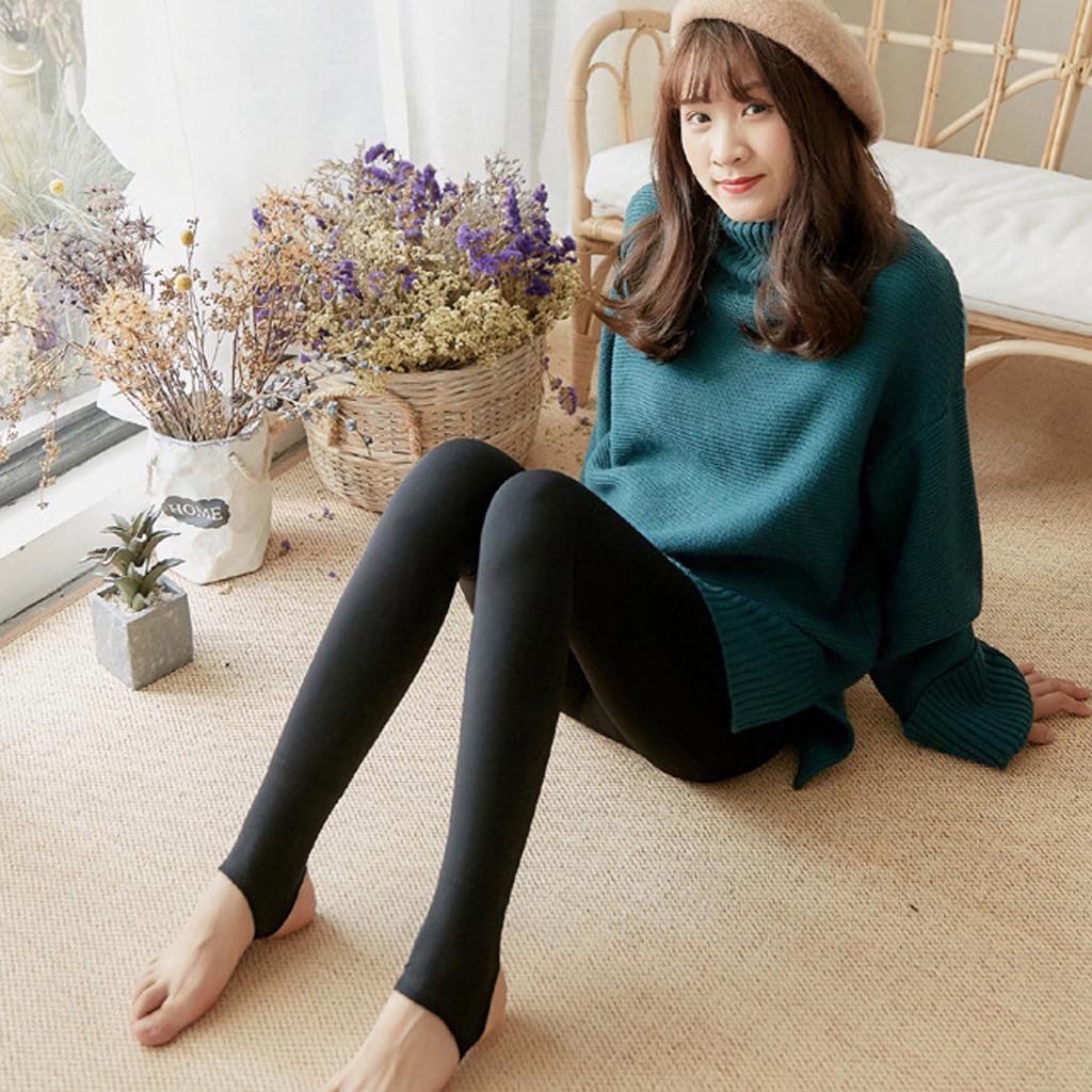 Buy Women Girls Casual Bottom Winter Warm Panty-hose Pants Trousers ...