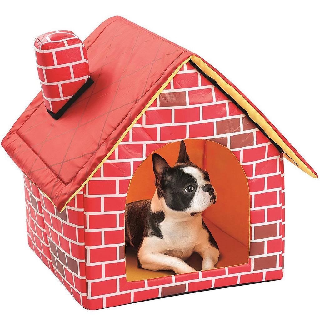 Portable Brick Pet House With Chimney Warm And Cozy Dog Cat Bed Pet ...
