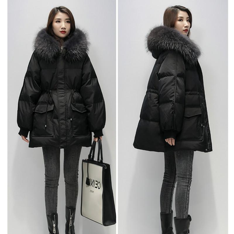 Buy Women's Mid-length Down Padded Jacket Winter New Loose Padded ...