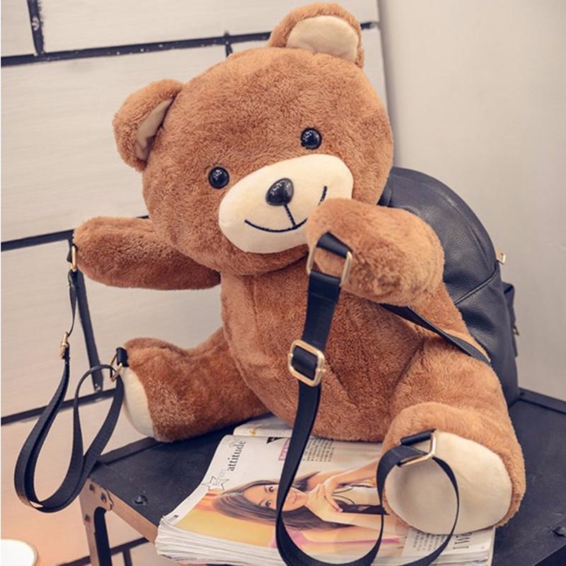 Buy Autumn and Winter Cartoon Cartoon Plush Bear Fashion Backpack Big ...