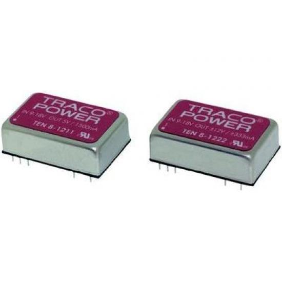 Convertisseur dc/dc pour circuits imprimés tracopower ten 8-7212wi 110 v/dc 12 v/dc 666 ma 8 w ...