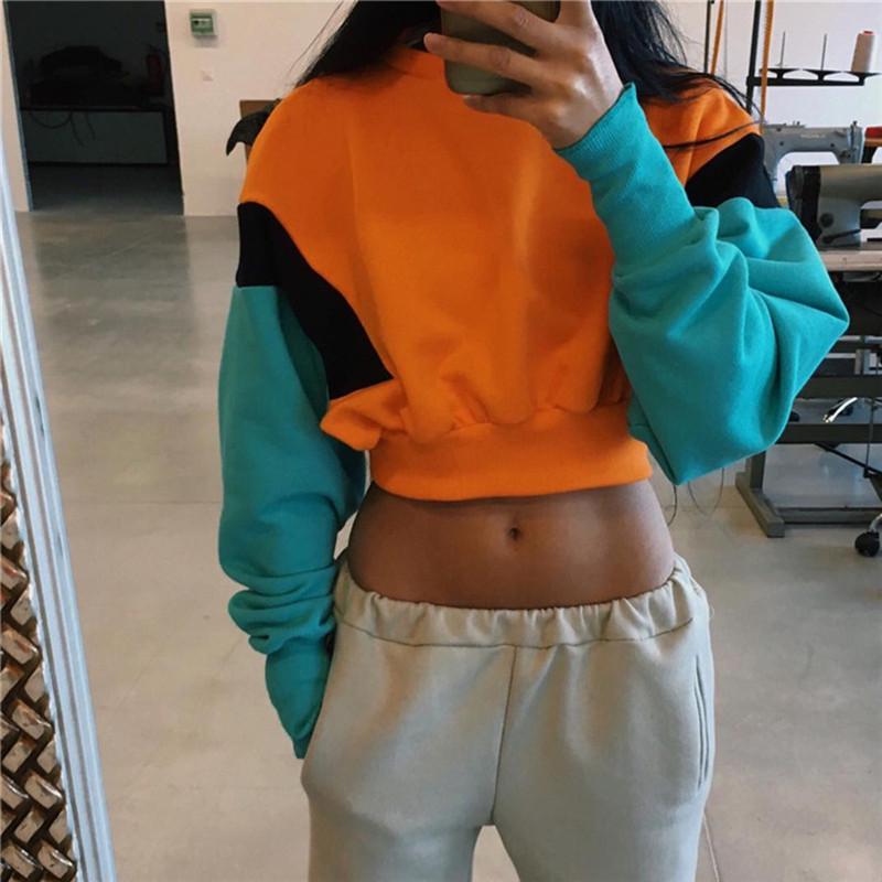 Fashion Women's Navel Long-Sleeved Sweater ShortTop-buy at a low prices ...