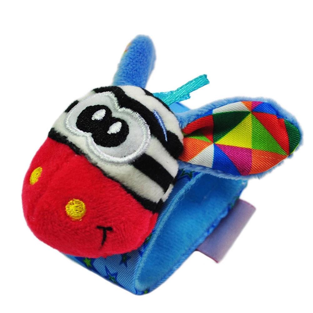 Buy Foot Animal Handbell Frog Rattle Development Plush Baby Toy at ...