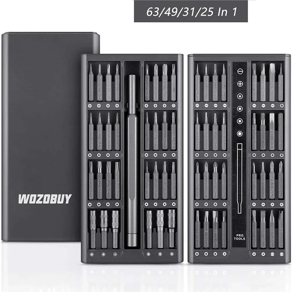Cheap WOZOBUY Small Screwdriver Set, 63 in 1 Precision Screwdriver Set ...