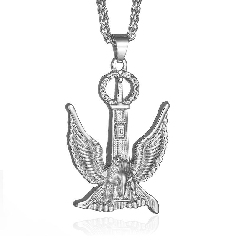 Buy German Logo Eagle Hawk Pendant Hip hop Necklace at affordable ...