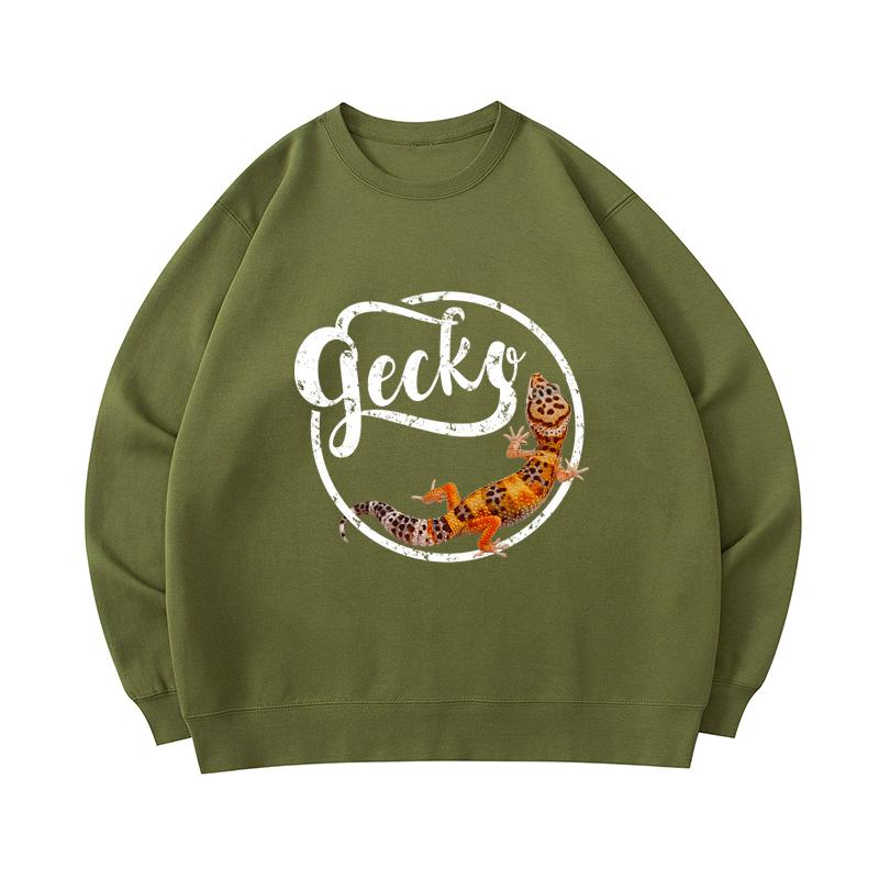 Cheap Men's 300 GSM 100% Cotton Sweatshirt Leopard Gecko Geometric ...