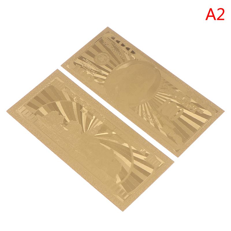 Buy 1Pc Banknote Color Commemorative Banknote Gold Foil 100 Us Dollars ...