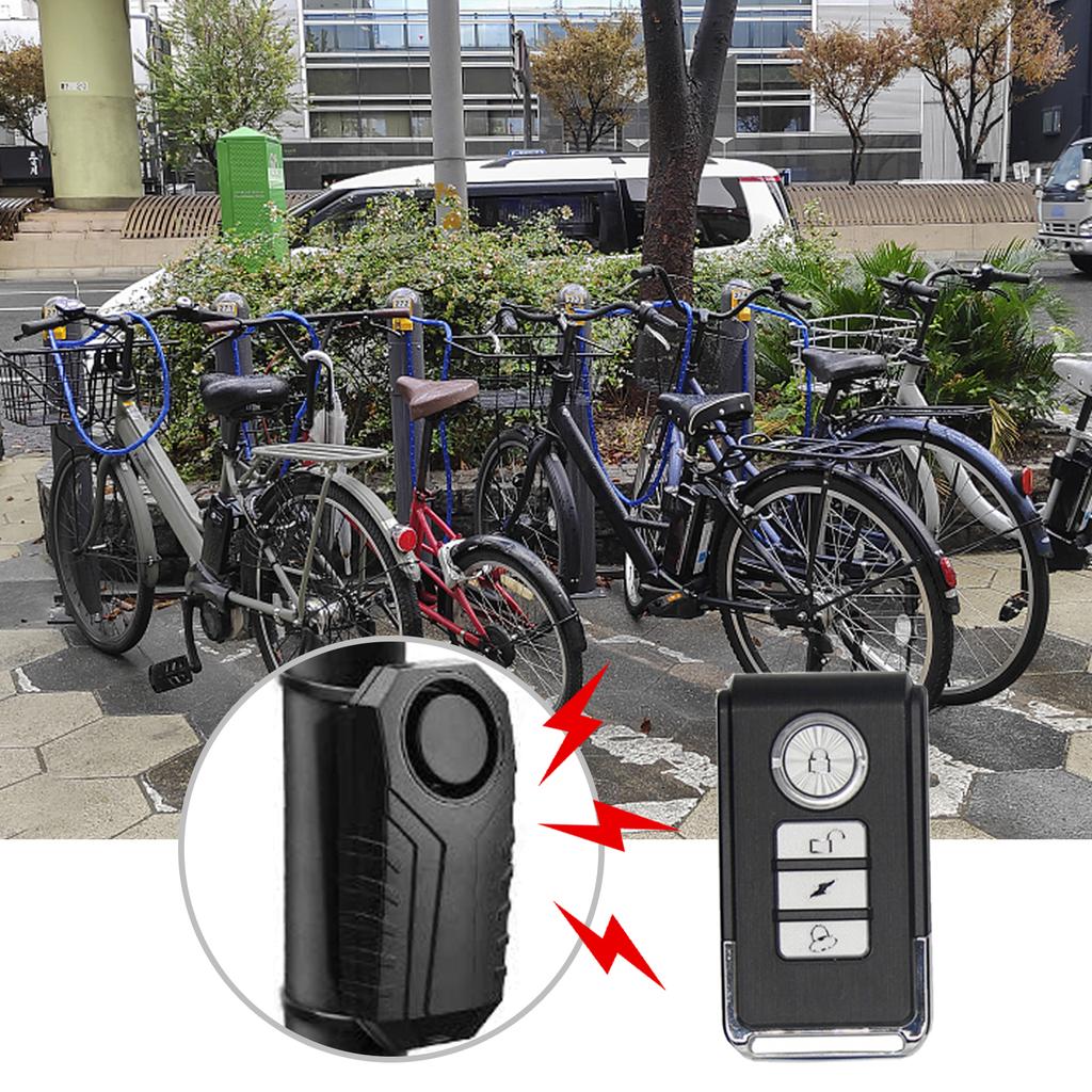 Buy 113dB Wireless Anti-Theft Vibration Alarm Motorcycle Bicycle ...
