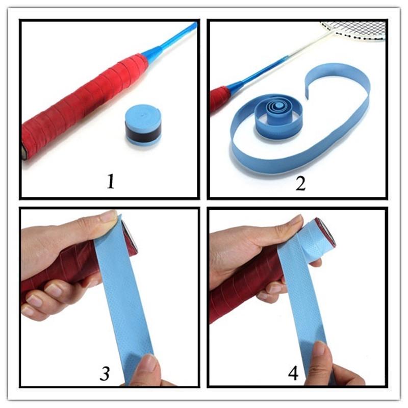 1PC Racket Grip Anti Slip Perforated Super Absorbent Tennis Overgrip Badminton Overgrip ...