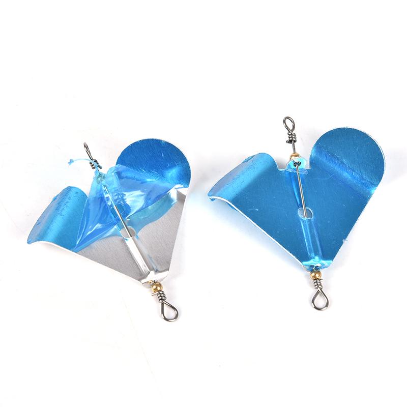 5Pcs Rotating Blade Fishing Metal Spinner Bait Spoon Fishing Wobblers ...