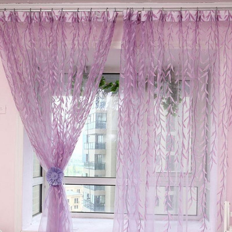 Buy New Chic Room Willow Pattern Voile Window Curtain 1M wide*2M High ...