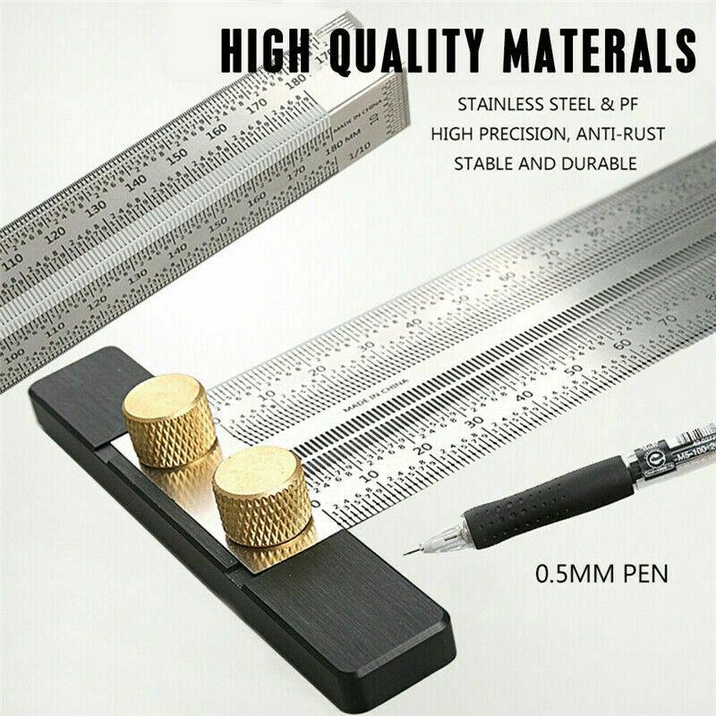 Buy Ultra Precision Marking Ruler T Type Square Wood Working Scriber ...