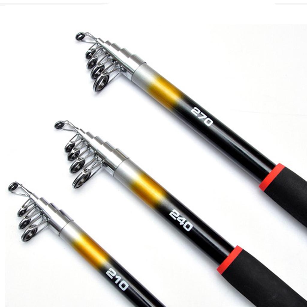 Buy Fluorescent Glass Fiber Fishing Rod Portable Sea Fishing Rod Lure ...