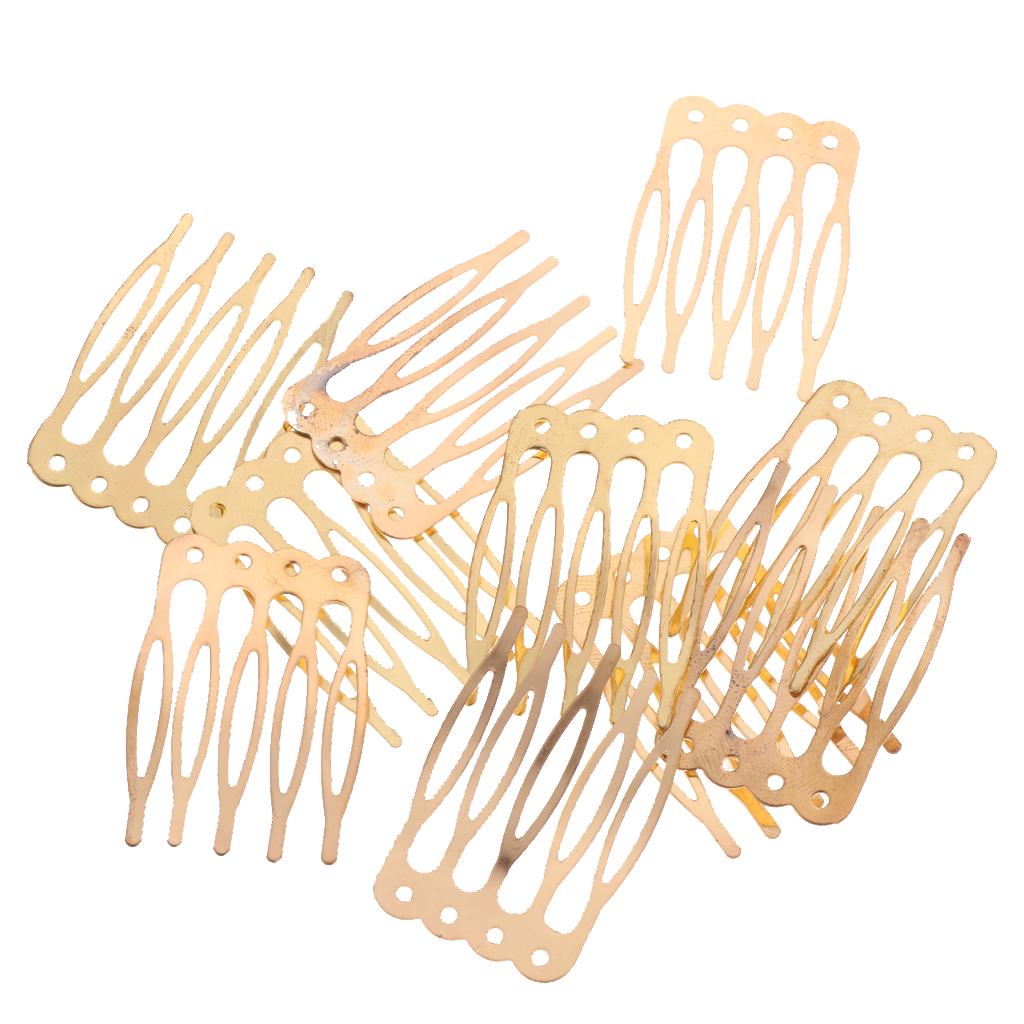Buy Vintage Blank Metal Hair Comb for Bridal Hair Accessories DIY 2.7cm ...
