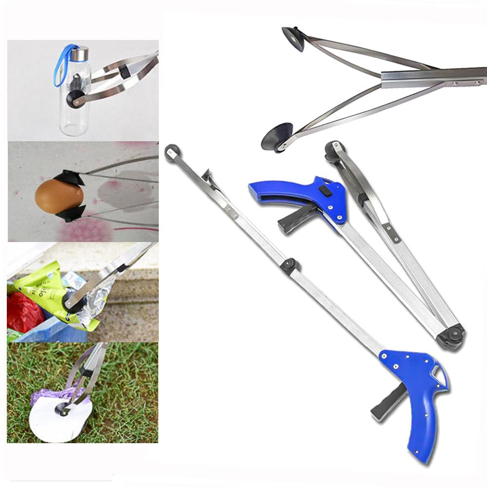 Buy Tool Rubbish Pick Up Aluminum Alloy Long Reach Hand Held Foldable ...
