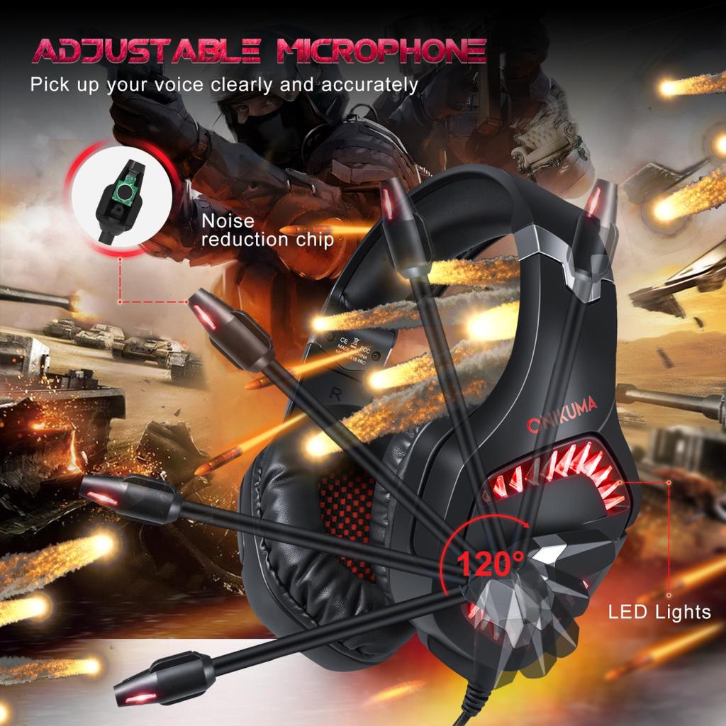 Buy ONIKUMA K1 PRO Stereo Surround Gaming Headphone with Microphone ...