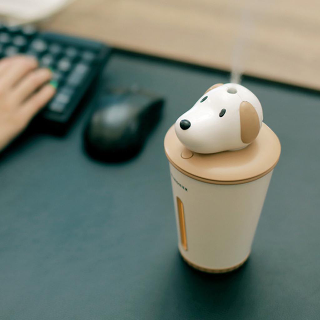 Buy Cute Cartoon Dog Mist Air Diffuser Humidifier LED Night Light ...