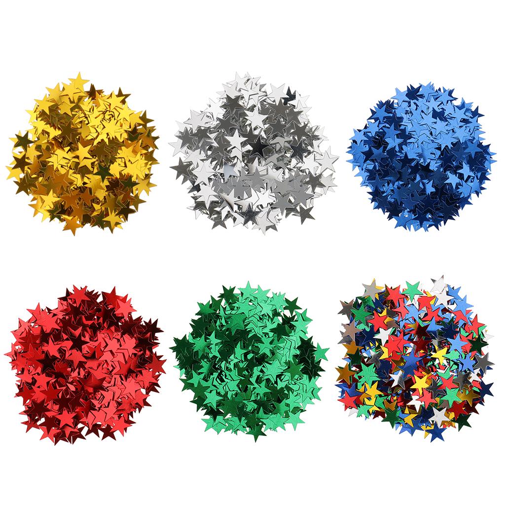 15g Star Table Confetti Wedding Birthday Party Scatter DIY 10mm uygun ...