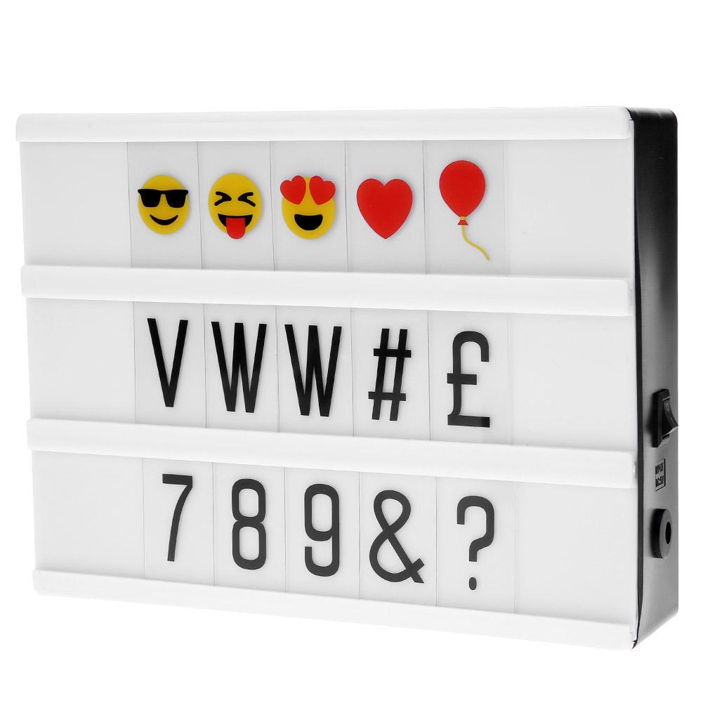 Buy A5 LED USB Magnetic Light Box DIY Letters Number Combination Night ...
