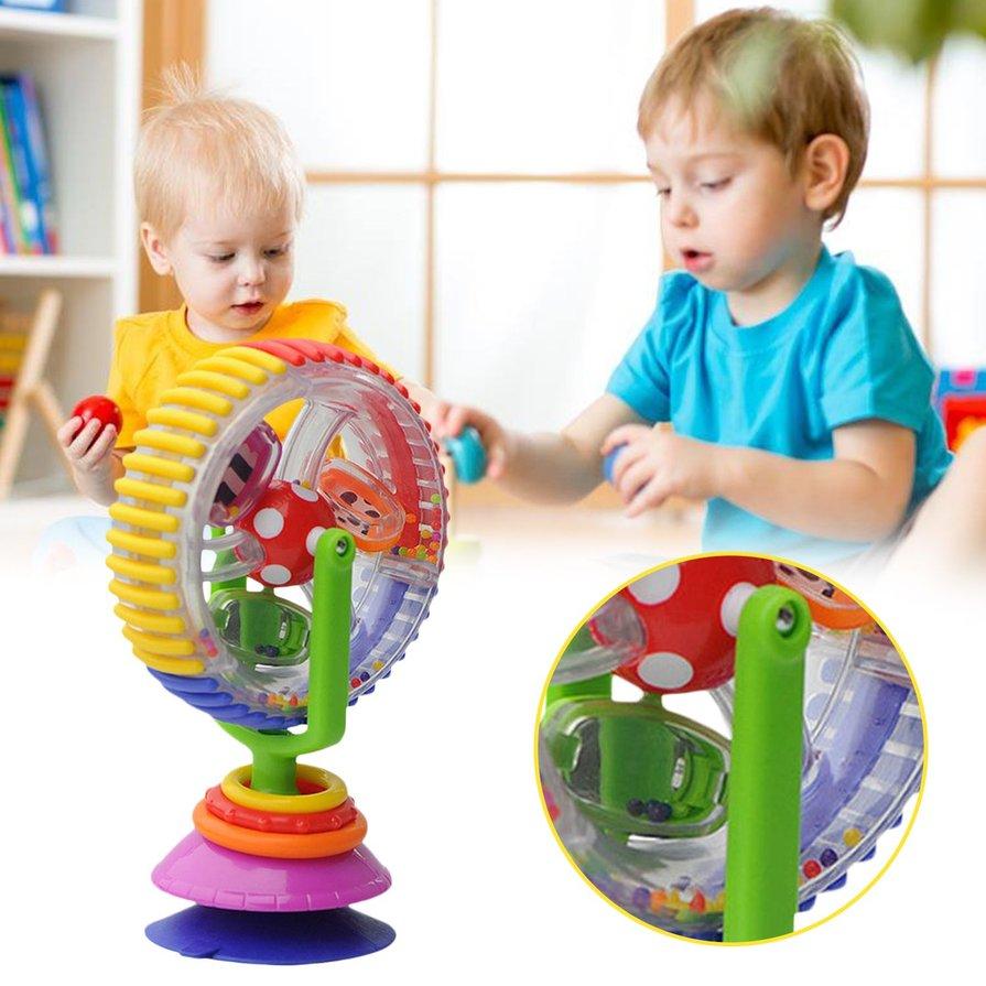 Buy LCPOO Baby Multi-Colors Rattle Toys Rotating Ferris Wheel Toys With ...