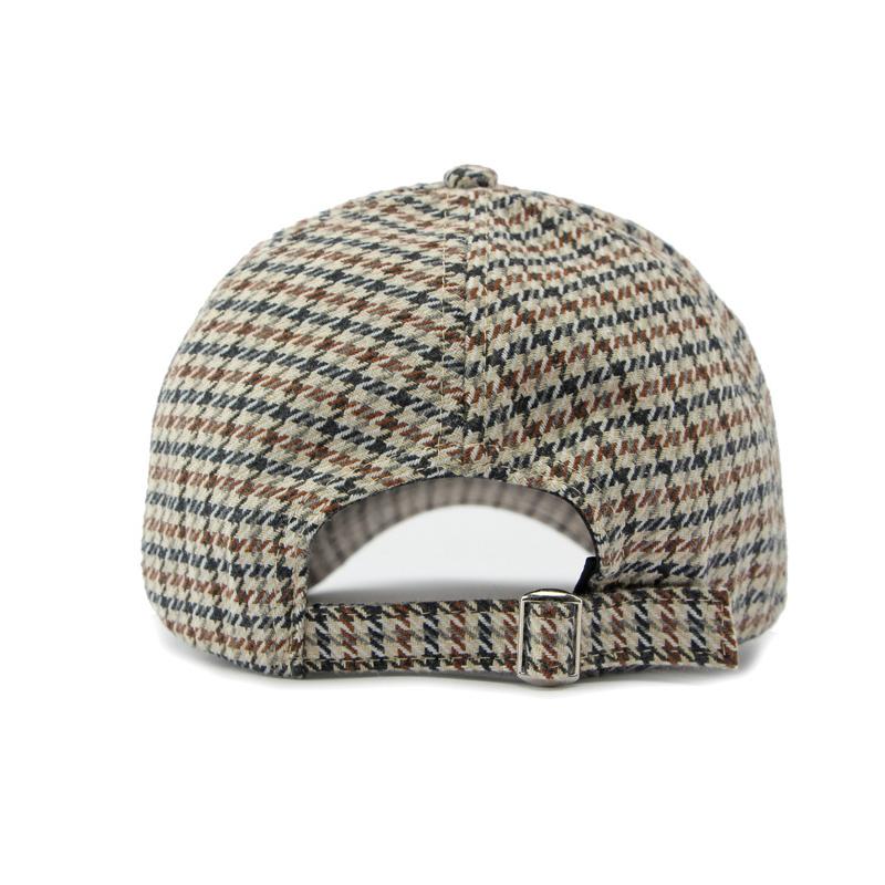 Cheap Hat Houndstooth Hard Top Baseball Cap Women's Spring Autumn Sun ...