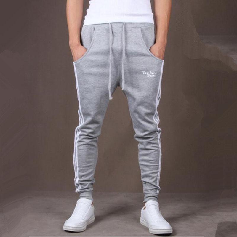 Buy Fashion Men's Solid Color Casual Trousers Sports Sweatpants Jogging ...