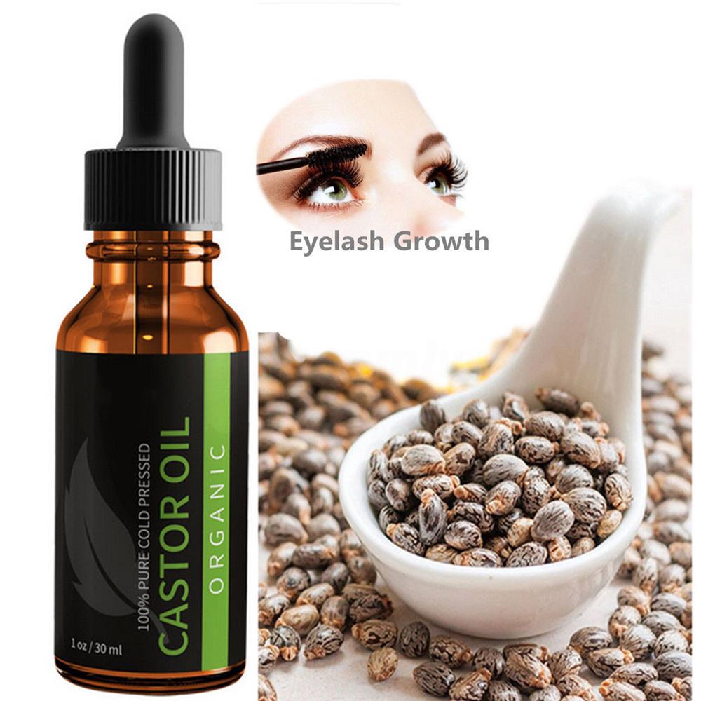 Buy 30ml Eyelash Growth Organic Castor Oil Set Eye Lash Enhancer Longer ...