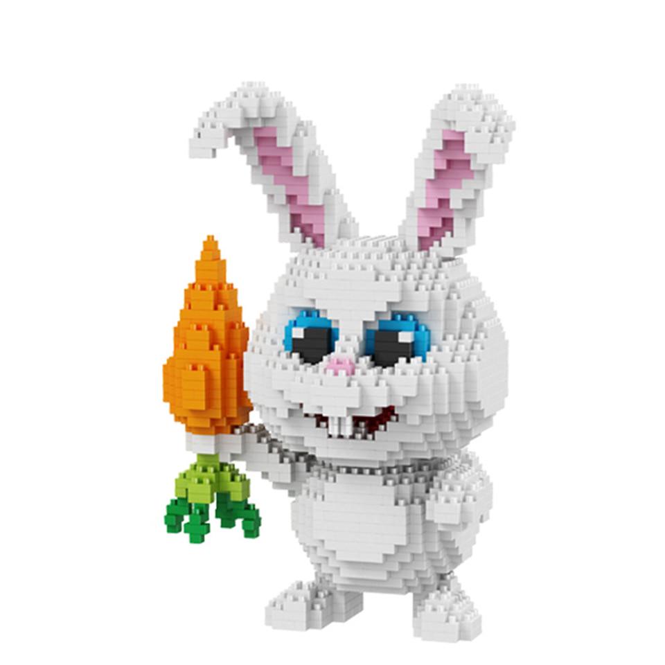 Buy NanoBlocks Rabbit Building Blocks Animal DIY Bricks Kids Friends ...
