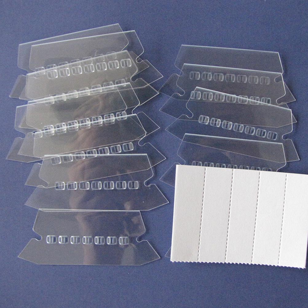 Buy 120Pcs Hanging Folder Tabs Durable Universal Plastic File Labels ...