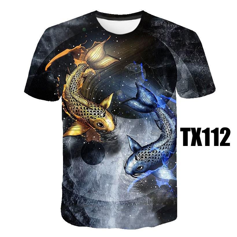 Buy Funny Fishing T-shirt Summer Fish 3d Printing Tee Shirt Men Women ...