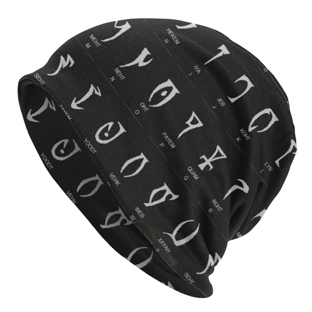 Skyrim Dragon Alphabet Skullies Beanies Hats Cool Autumn Winter Street ...