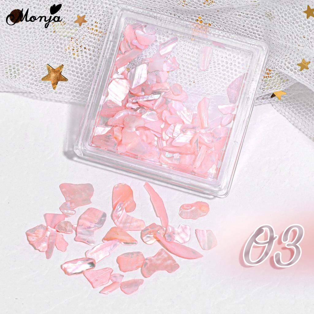 💰Köp billigt online Monja Nail Art Decorations Glitter Seashell Slices ...