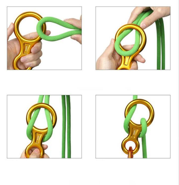 Buy Rock Climbing 8 Shape Rigging Descender Aluminum Belay Device ...