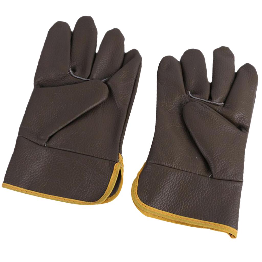 Buy 25cm Cowhide Protective Gloves Labor Safety Hands Cover for Welding ...
