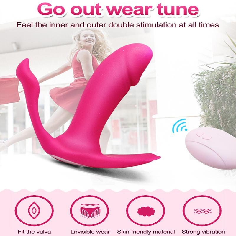 Buy Heating Panties Wearable Butterfly Dildo Vibrator For Women