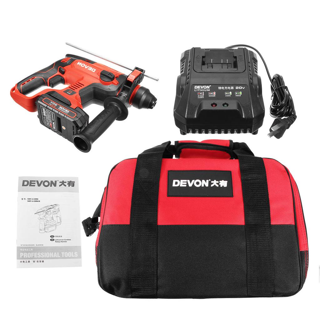 Buy DEVON 5401-Li-20RH 2.6Ah Dual Use Electric Charge Hammer Impact ...