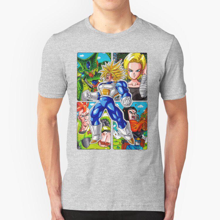 Buy Trunks Destiny Dragon Ball Cotton Black Tees Summer Men T Shirts ...