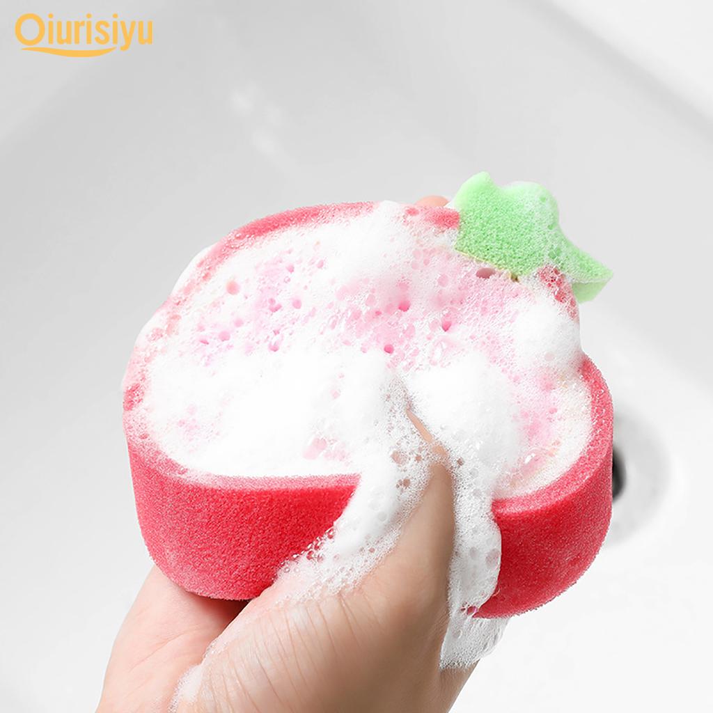 4Pcs Fruit Shape Dish Bowl Pot Cleaning Sponge Pad uygun fiyatlı satın ...