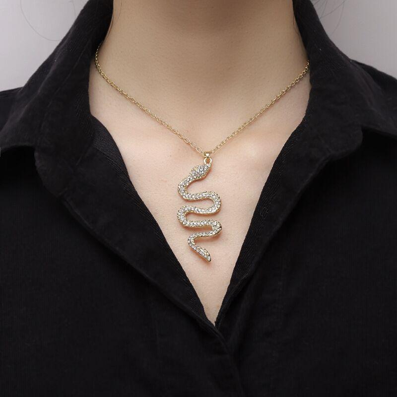 Buy Snake Necklace Pendant Alloy Female Jewelry at affordable prices ...