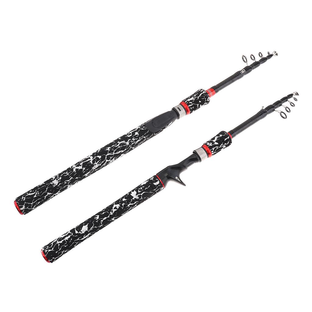 Buy 2.1m Camouflage 6 Section Carbon Fiber Lure Fishing Rod Ultra Light ...
