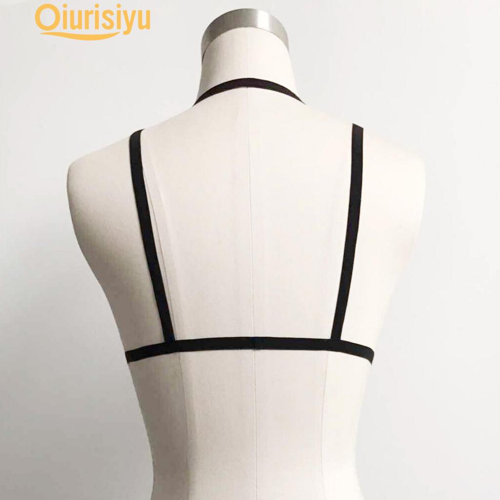 Sexy Hollow Out Elastic Bandage Chest Harness Open Bra Erotic Underwear ...
