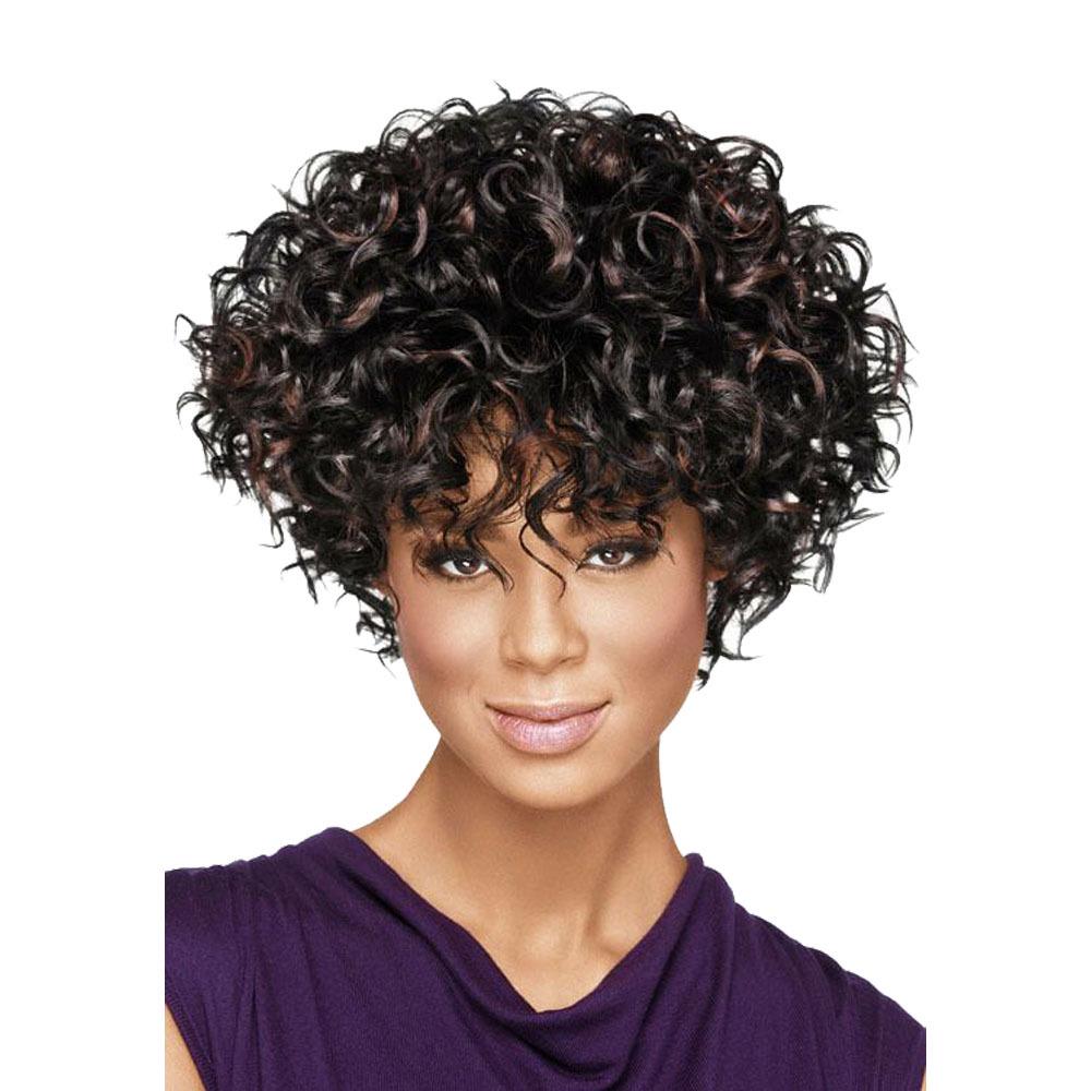 European and American Wigs Women's Rose Nets African Small Curly Wigs ...