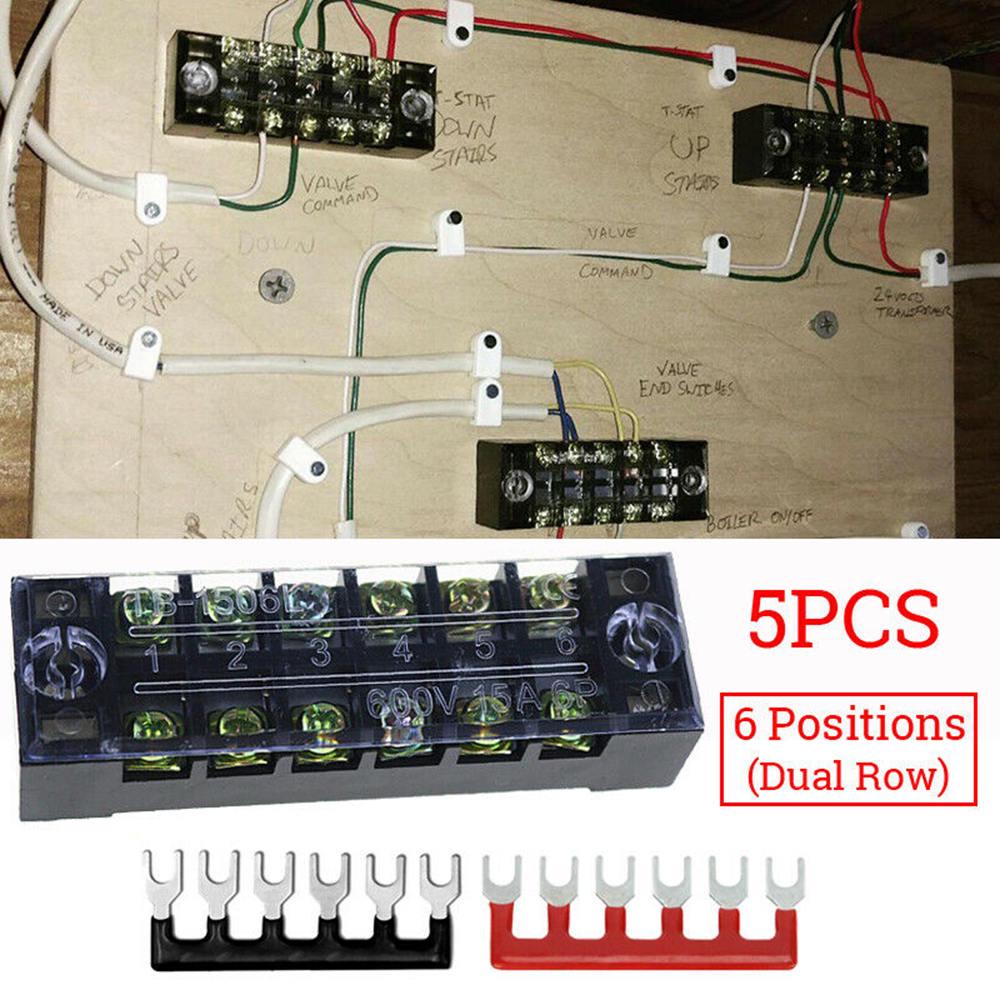 Buy 5PC/Set 6Point Auto Marine Power Distribution Bus Bar Terminal ...