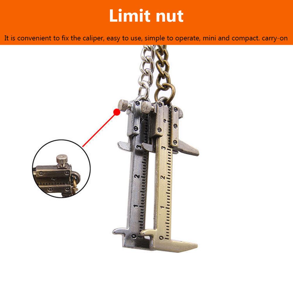 Cheap Mini Portable Zinc Alloy Vernier Caliper Key Chain Slide Ruler ...