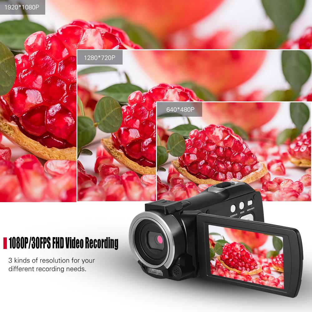 Buy Portable Multi-functional 1080P FHD Digital Video Camera Camcorder ...