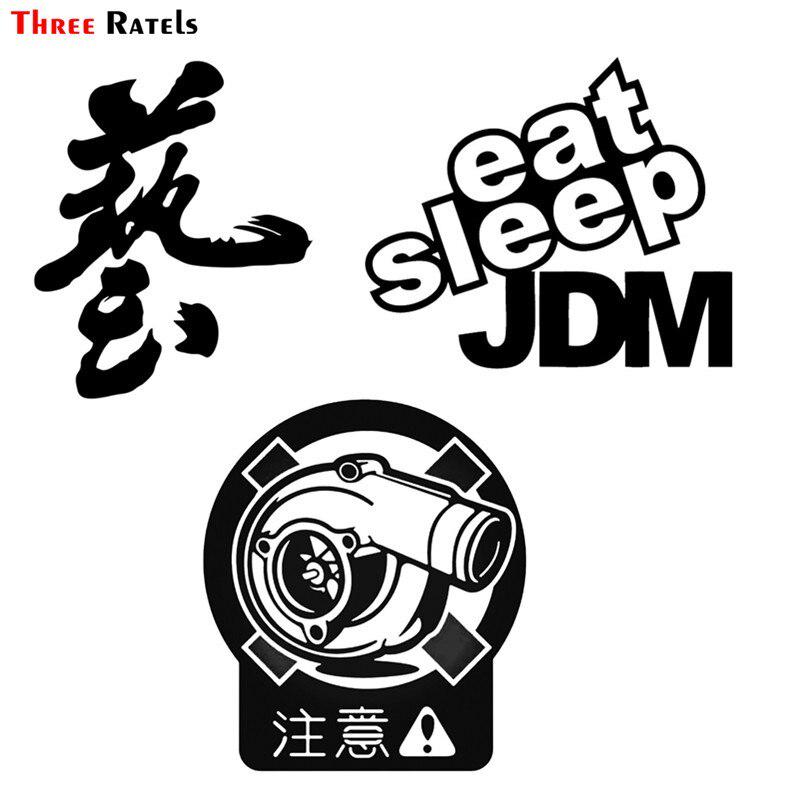 Buy FTZ 50#JDM Turbo Logo Eat Sleep JDM Funny Auto Wall Decal ...
