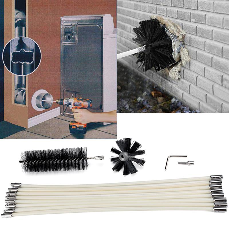 Buy 60cm Chimney Cleaner Cleaning Brush + Rod Set Kit Rotary Sweep ...