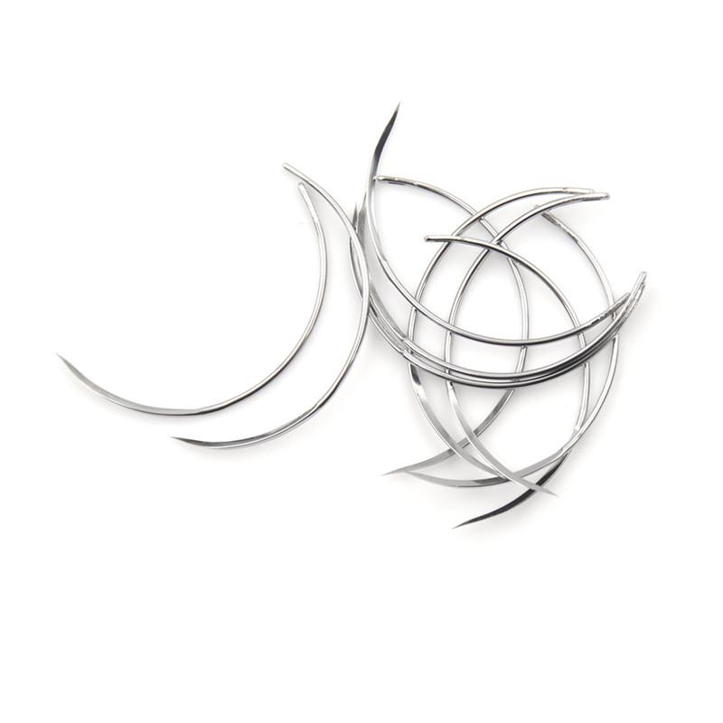 Buy 10Pcs/Packs 8X28 Carbon Steel Veterinary Suture Needles Circular ...